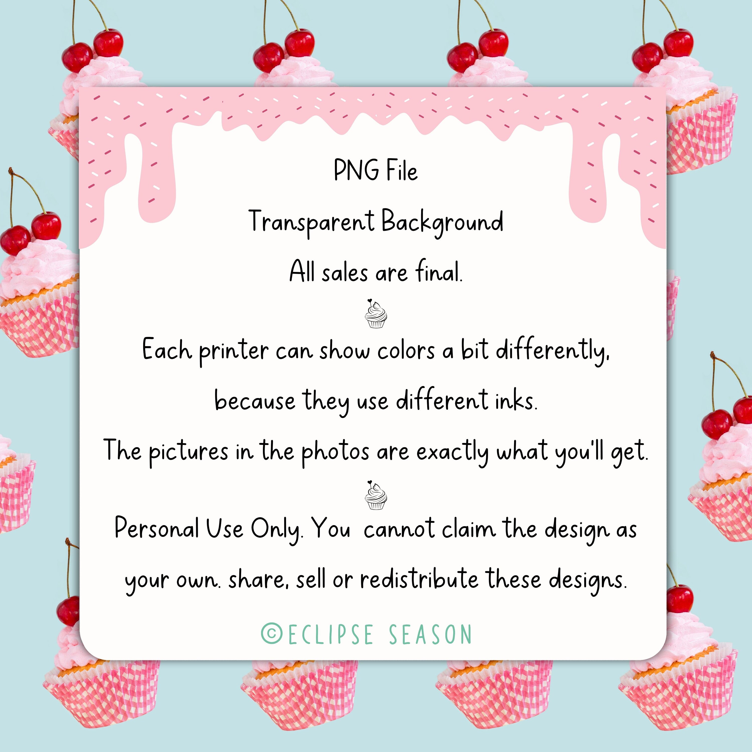 PRINTABLE Eclipse 2024 Cupcake Toppers Total Solar Eclipse Cake Topper ...