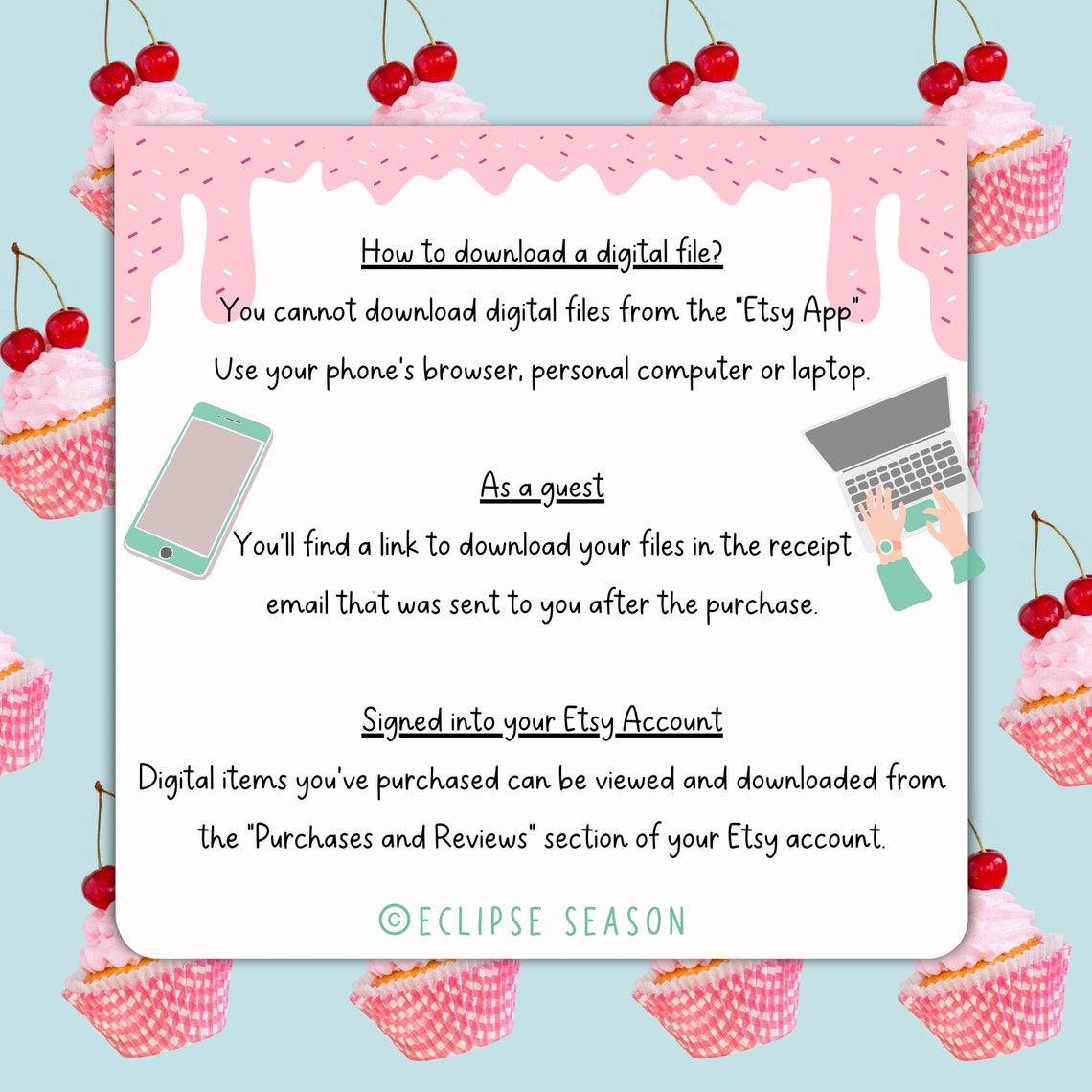 PRINTABLE Eclipse 2024 Cupcake Toppers Total Solar Eclipse Cake Topper ...