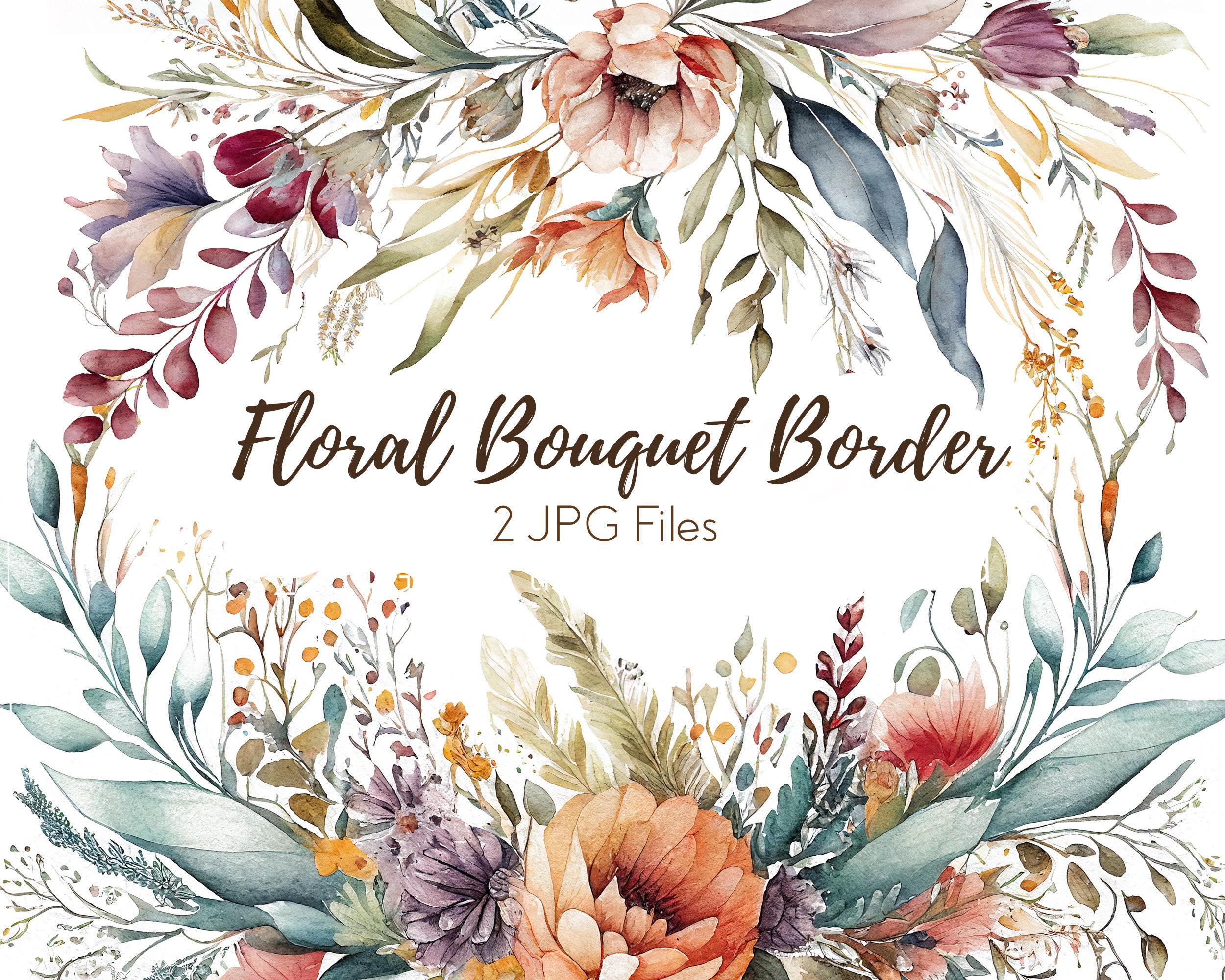 May Flowers Clipart Border