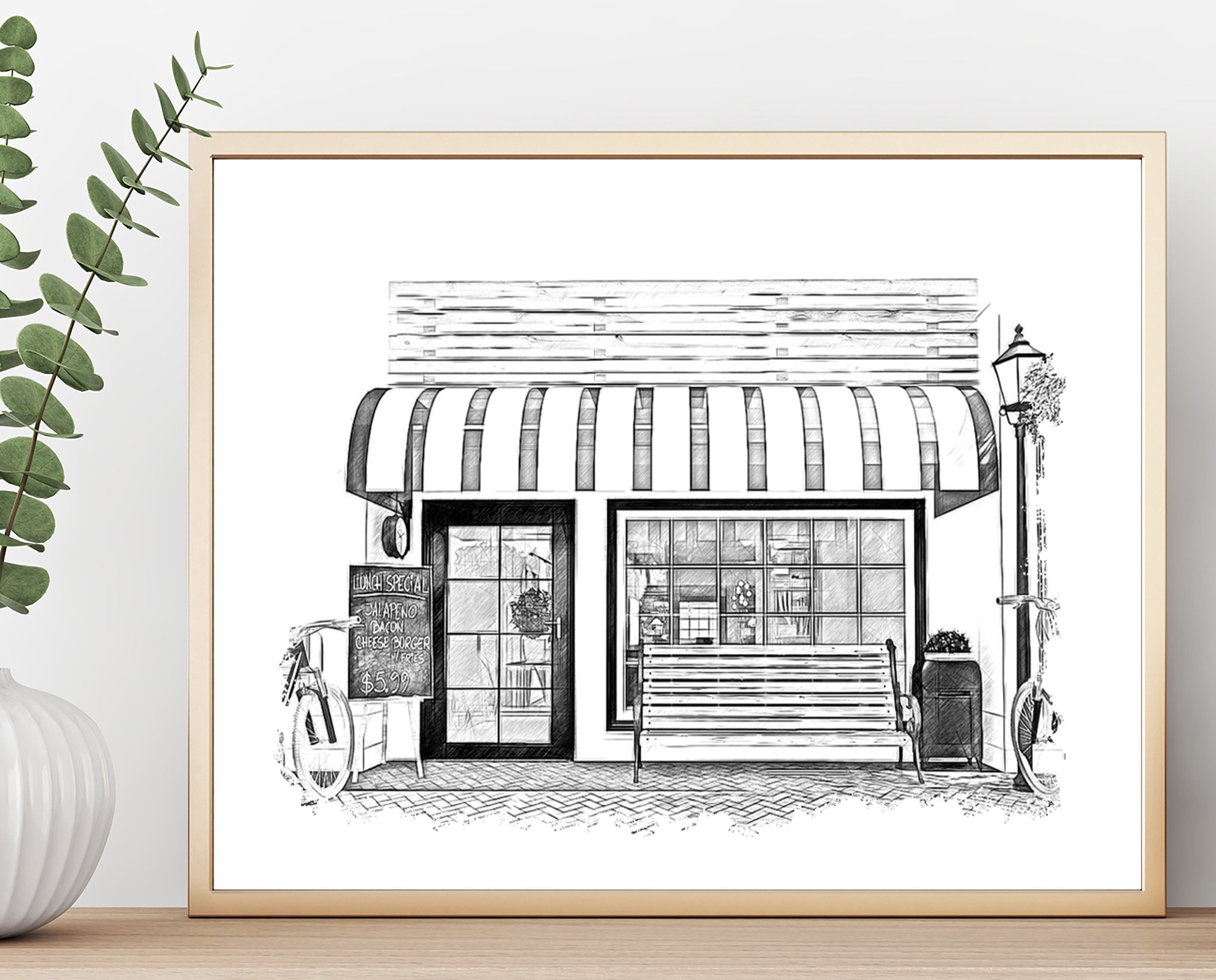 Small Business Building Illustration