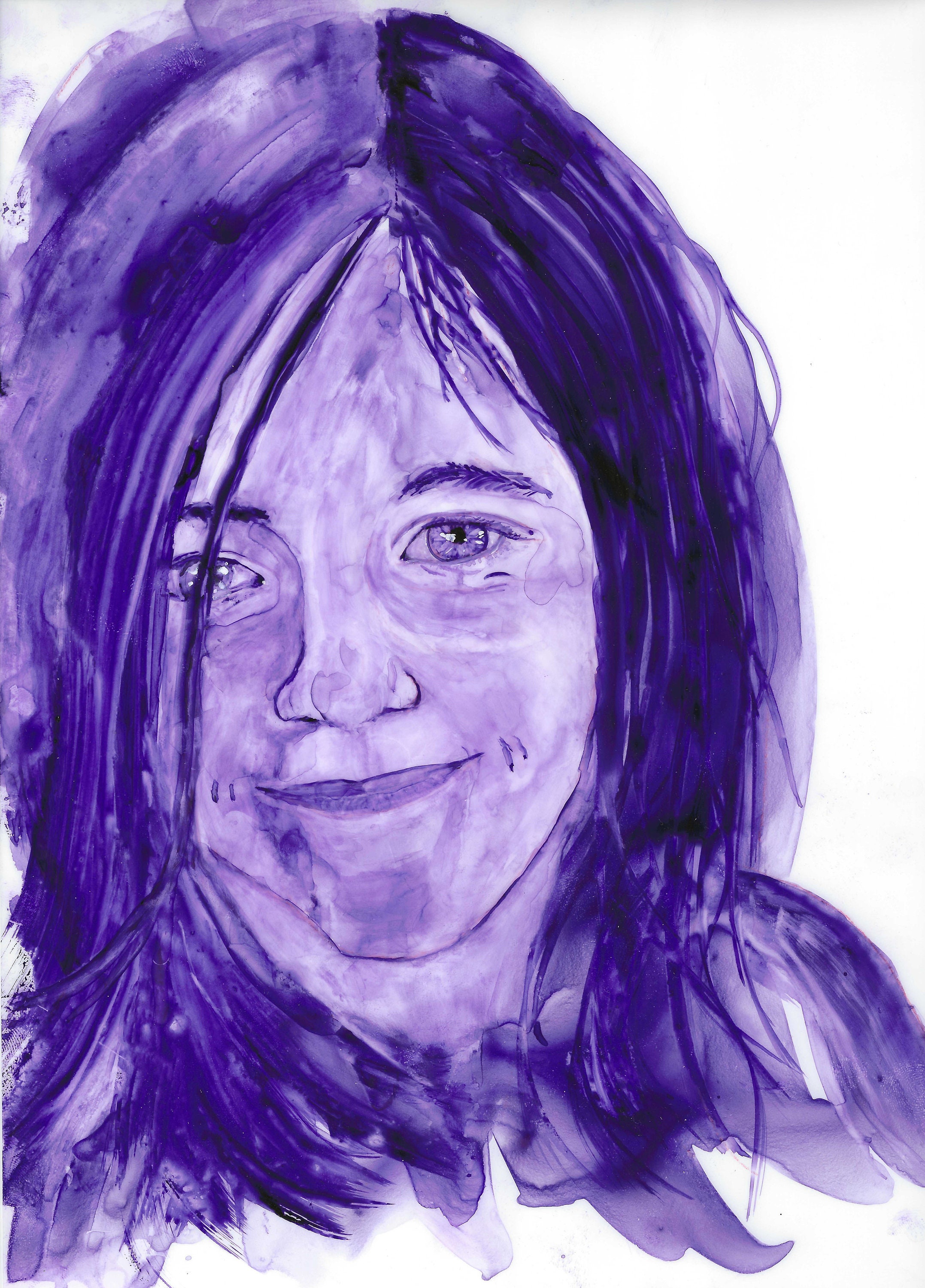 Custom Single Color Portrait in 12 X 9 - Etsy