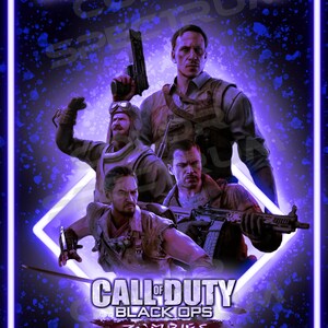 COD Black Ops Zombies Primis Crew Poster Premium Matte Paper Poster ...