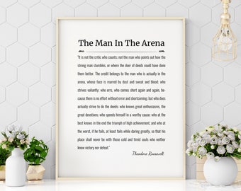 The Arena Quote Printable - Etsy