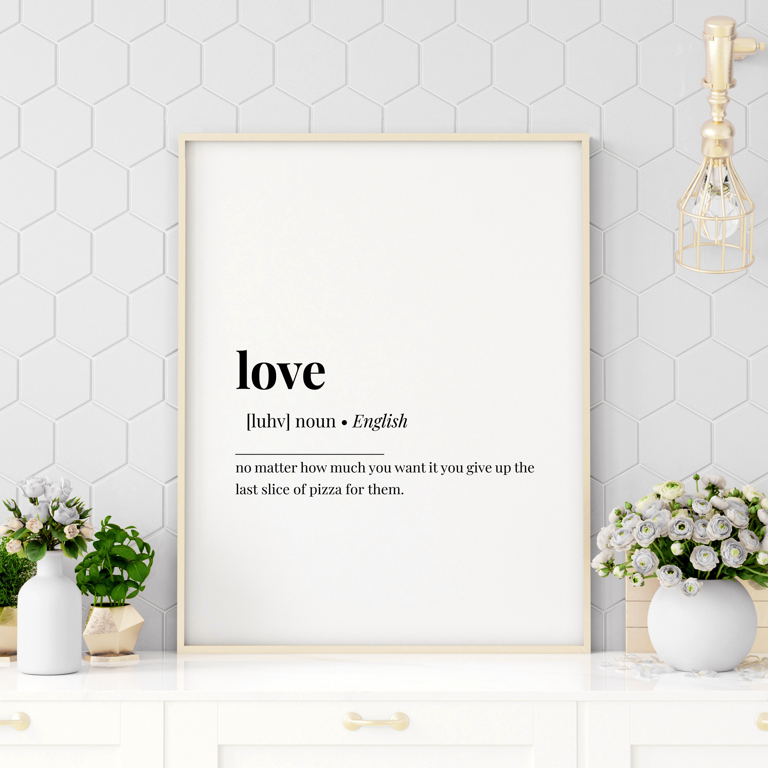 Love Definition Printable, Digital Download Print, Love Quote ...