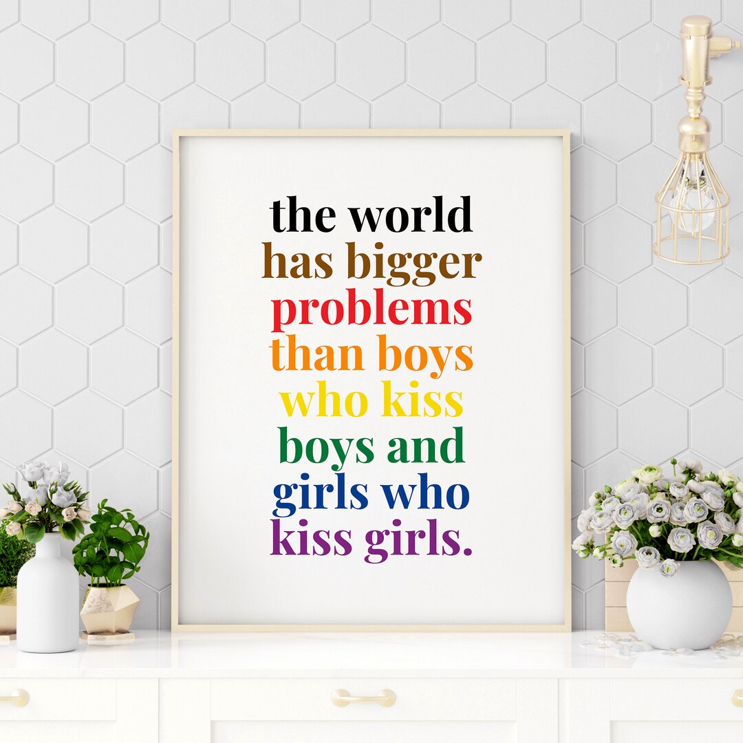 Pride Art, Digital Print, Gay Pride Décor, Pride Wall Art, Gay Art ...