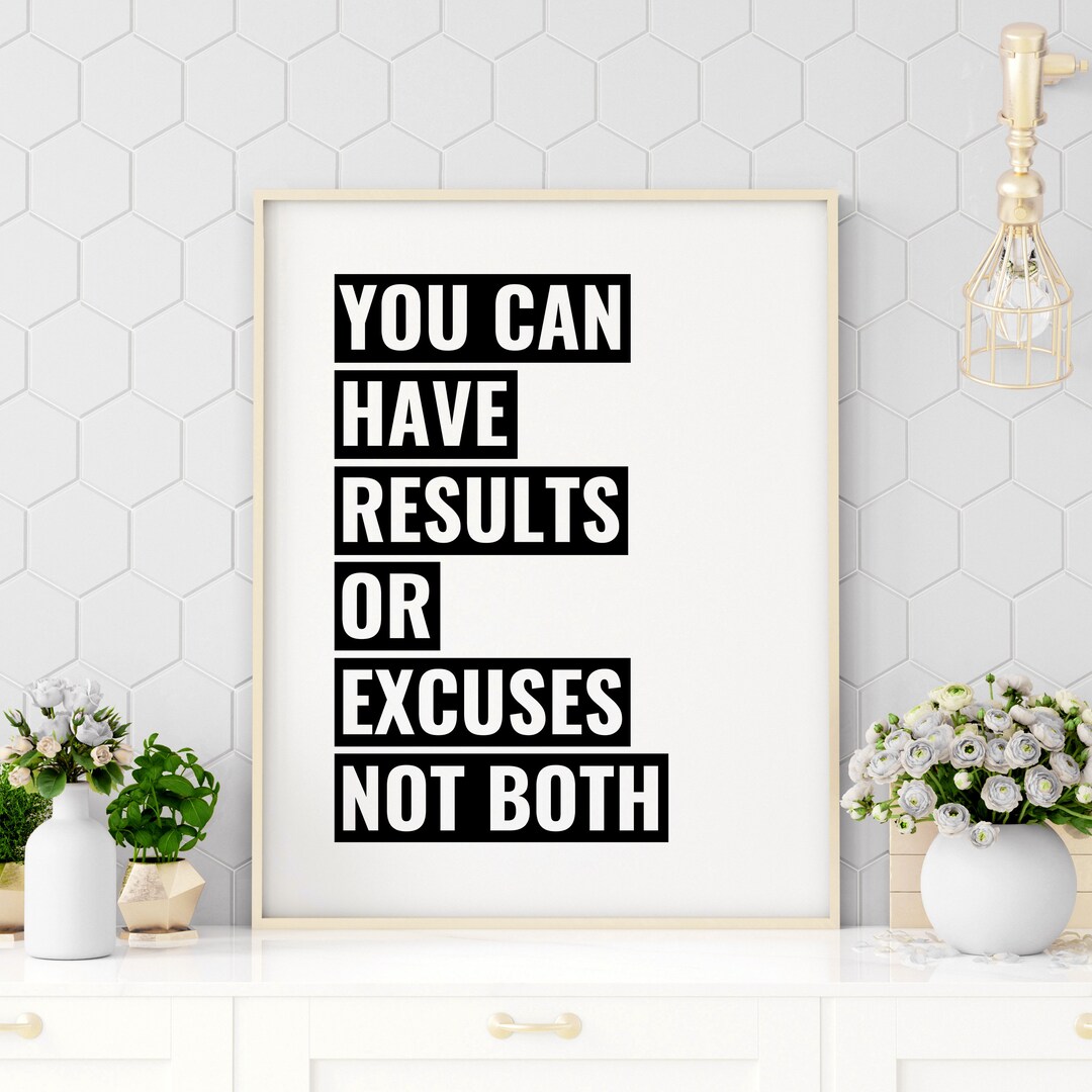 Gym Quote, Printable Work Out Quote, Inspirational Quotes, Motivational ...