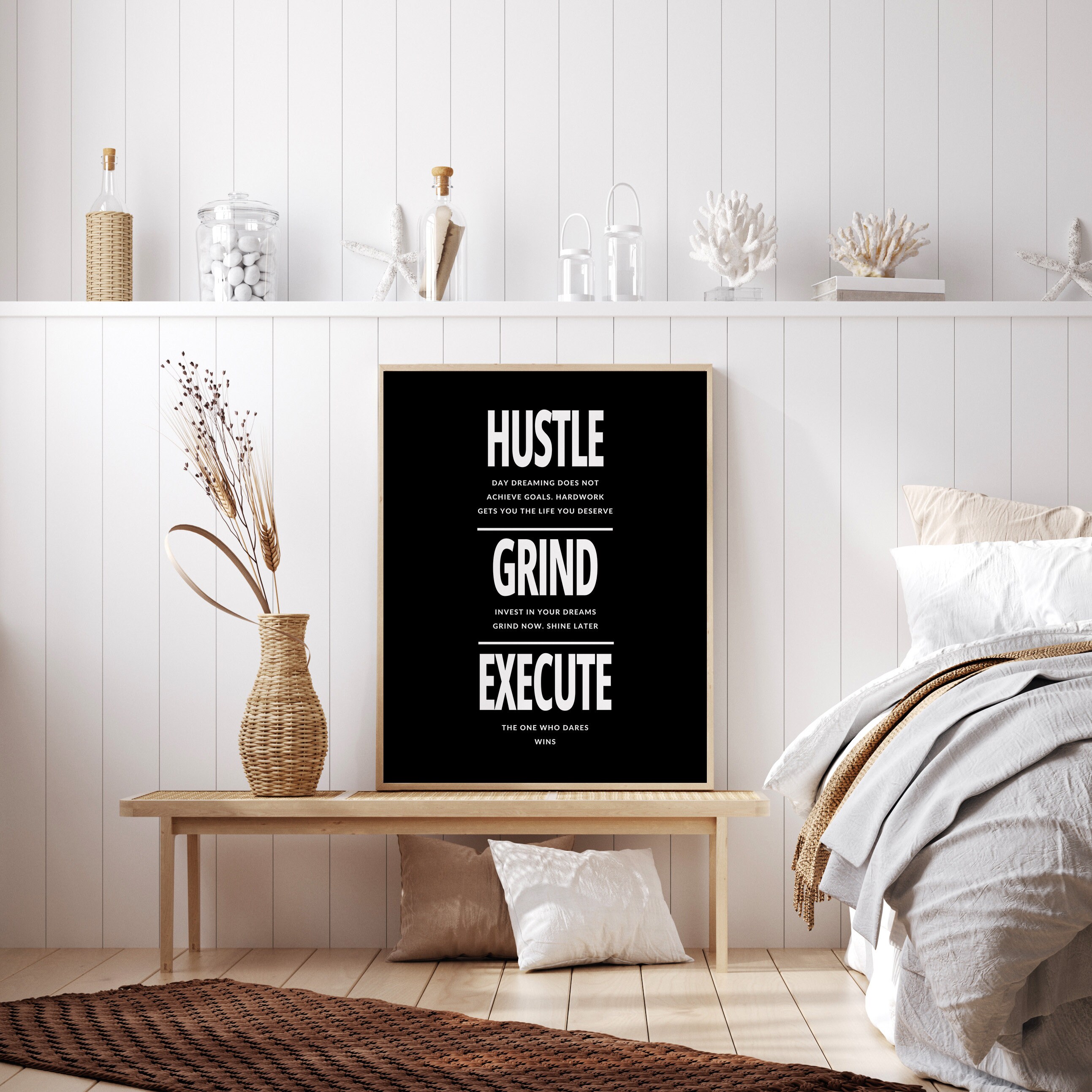 Motivational Printable Quotes, Hustle, Grind, Execute, Success, Art ...