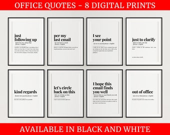 Funny Office Wall Art Set, 60 DIGITAL PRINTABLES, Gallery Wall, Funny ...
