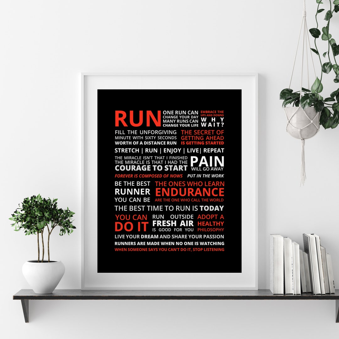 Runner's Manifesto, Printable Quote, Motivational Running Quote, Runner ...
