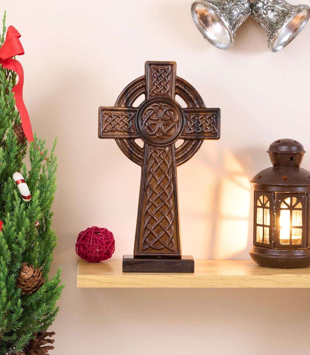 Hand Made Wood Celtic Cross: Tabletop or Wall Hanging - Christian ...