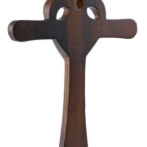 Wooden Cross Stand, Surrounded by a Heart, Handmade Small Wooden Cross ...