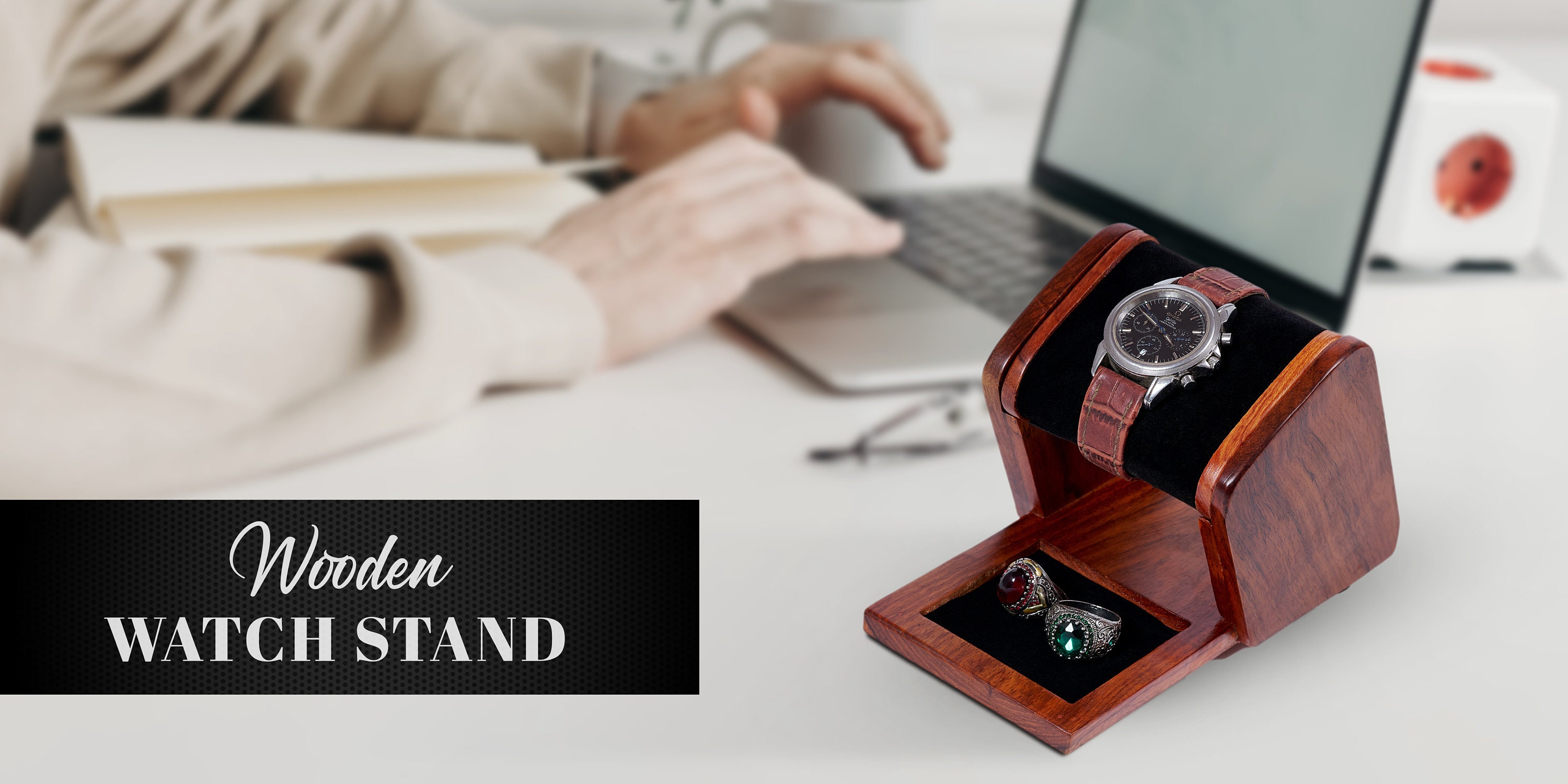 Watch Stand for Big Watch Wooden Watch Display for Men Wood - Etsy