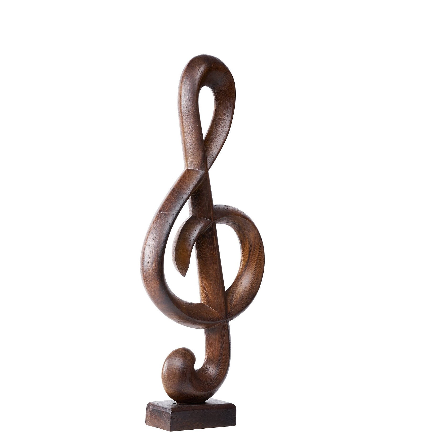Hand Carved Ebony Music Note Statue: Musician Gift - Etsy