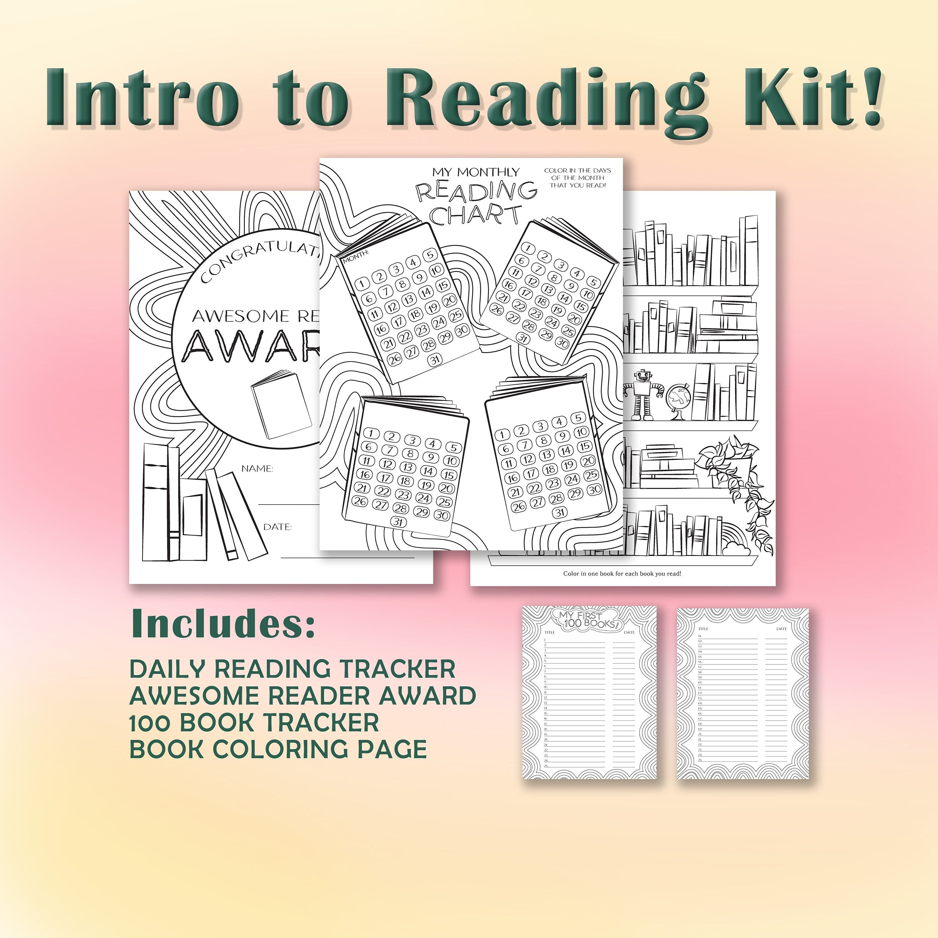 Printable Intro to Reading Kit - Etsy