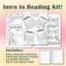 Printable Intro to Reading Kit - Etsy