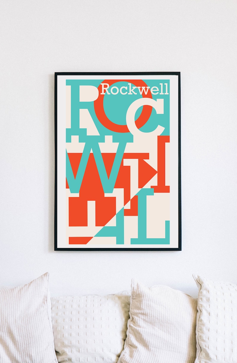 Modern Typographic Poster - Etsy