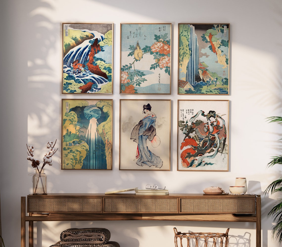 Katsushika Hokusai Set of 6 Katsushika Hokusai Prints - Etsy