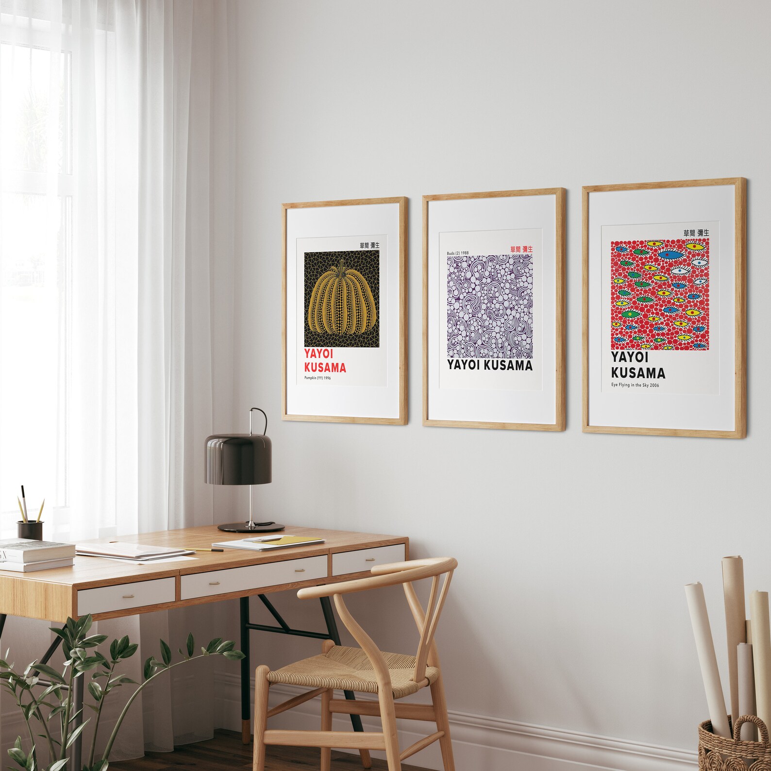 Yayoi Kusama Set of 3 Prints Gallery Wall Art Yayoi Kusama - Etsy