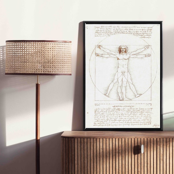 Davinci Vitruvian Man - Etsy
