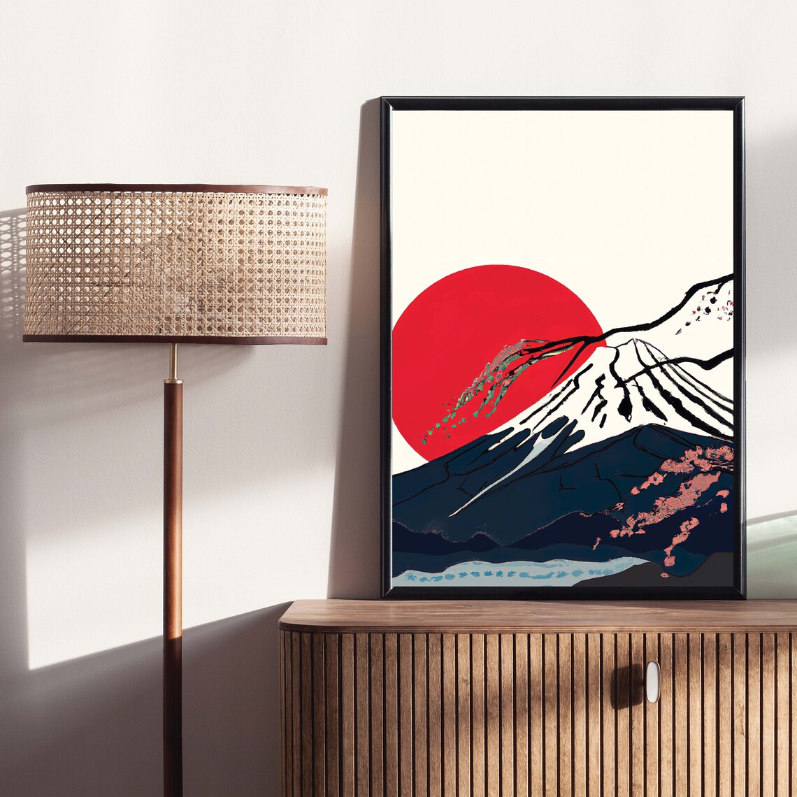Ukiyo-e Style Art Print Mount Fuji Sunrise Ukiyo-e Art - Etsy