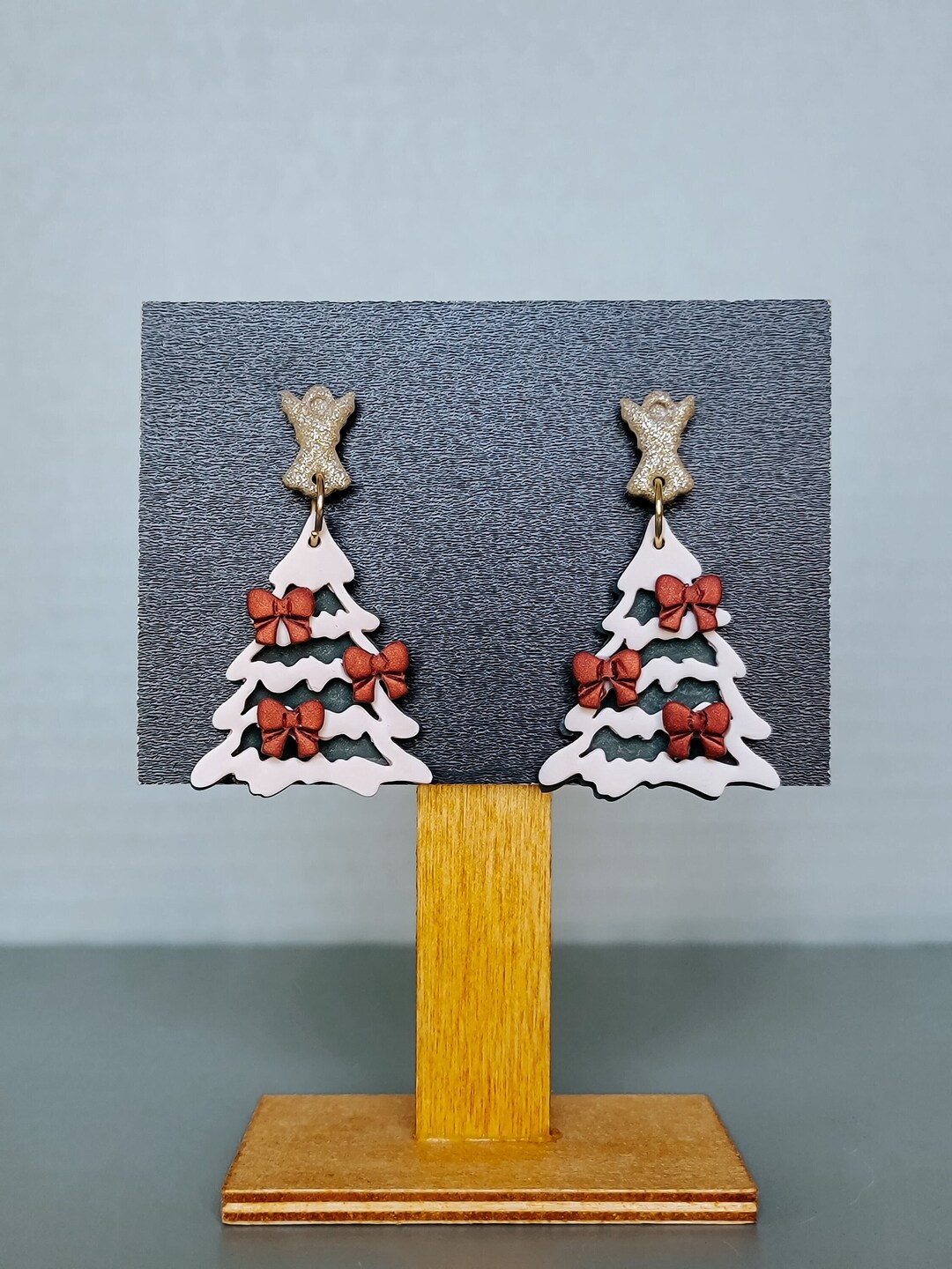 Classic German Christmas Tree | O Tannenbaum Polymer Clay Earrings - Etsy