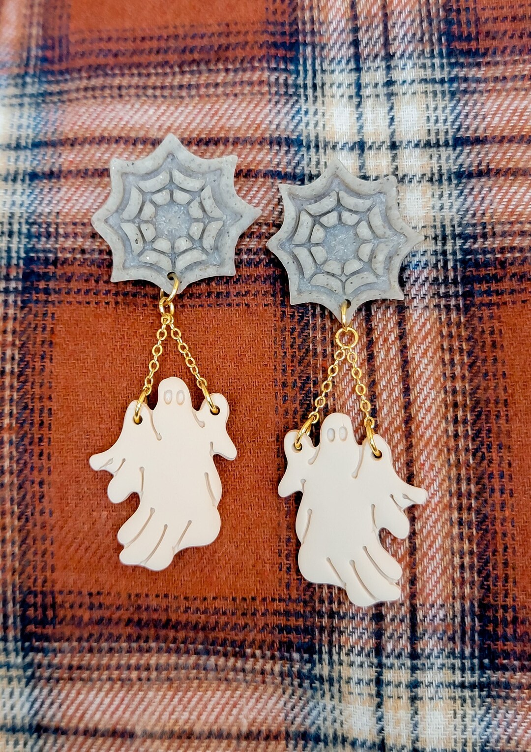 Phantom of Vasquez Castle Halloween Polymer Clay Earrings - Etsy