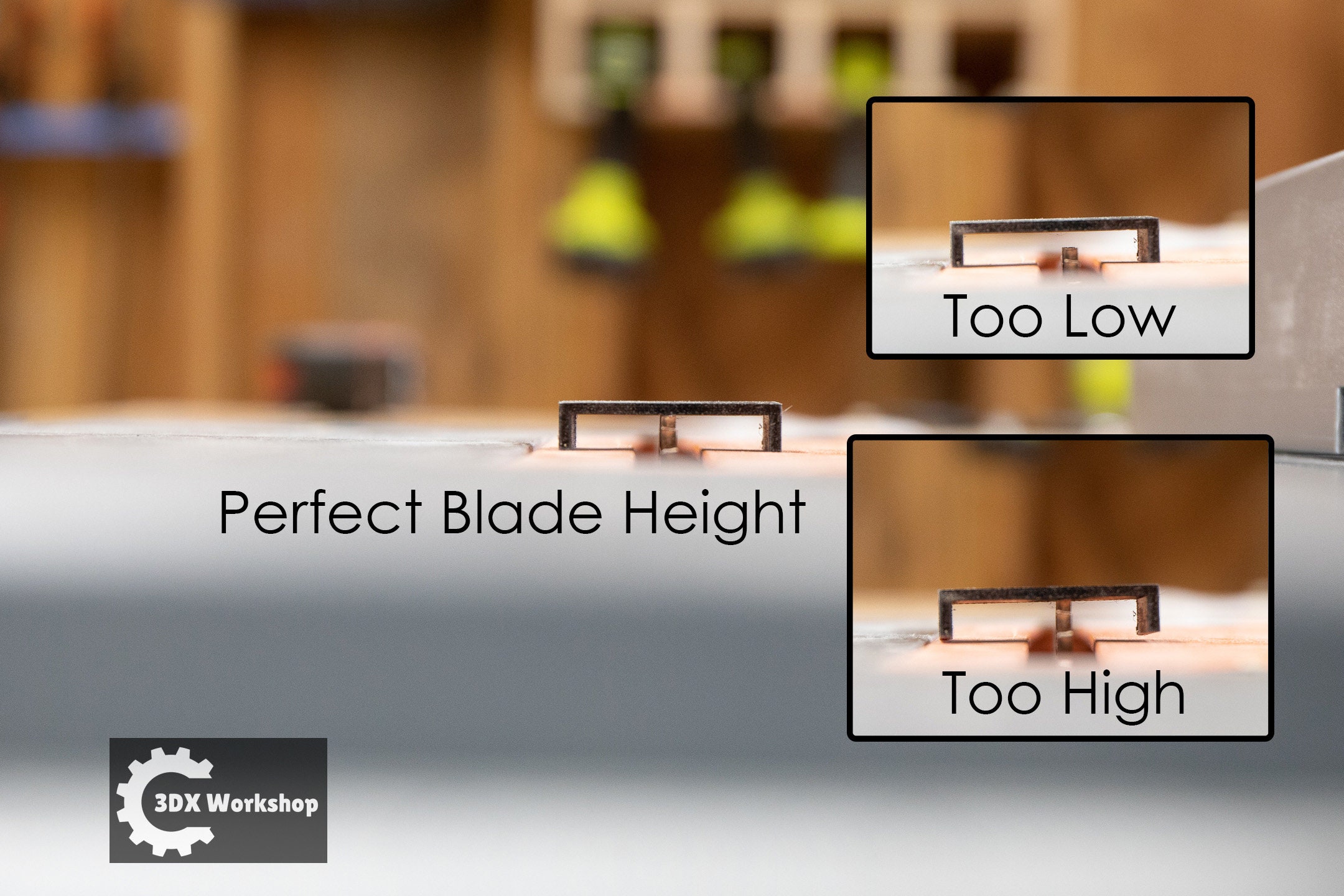 Table Saw Blade Height Adjustment Gauges 8 Pcs for Cutting and Dado ...