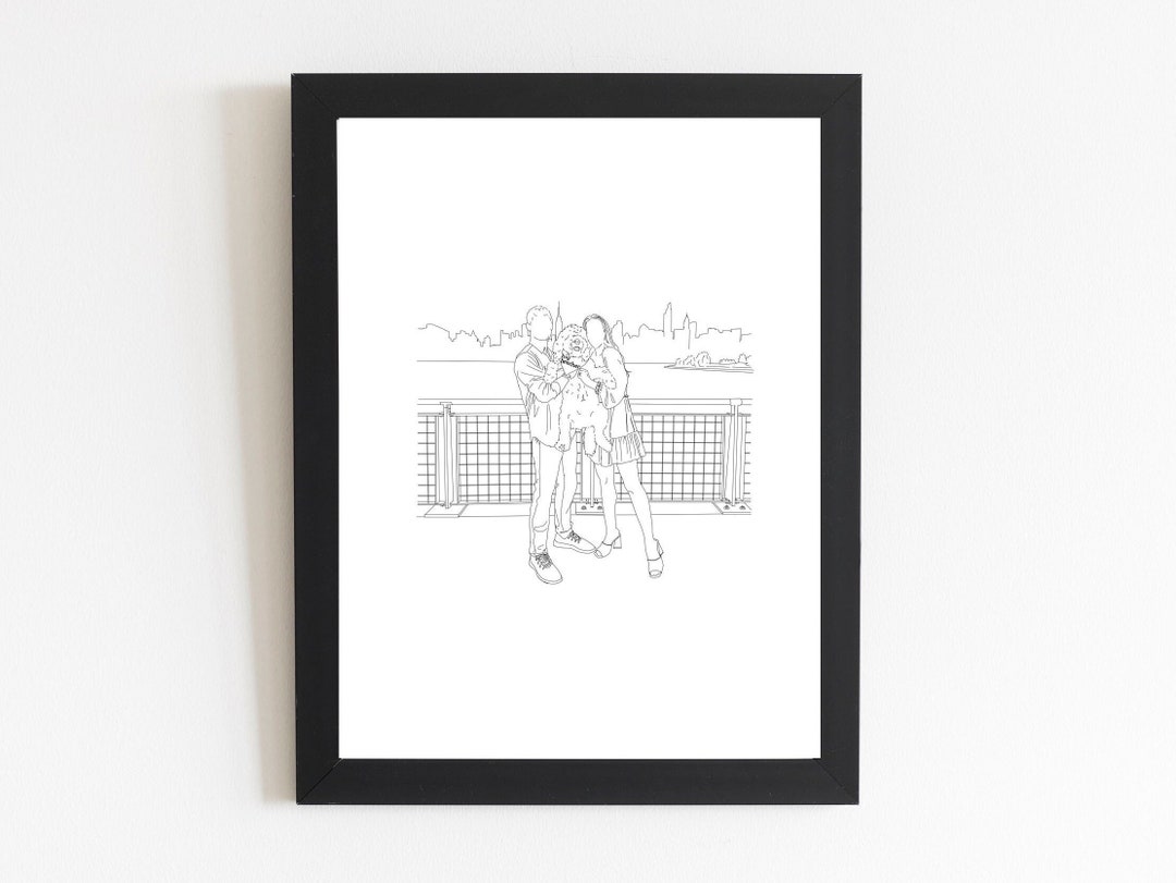 Custom Line Drawings: First Date Spots, Family Homes ETC Turn Your ...