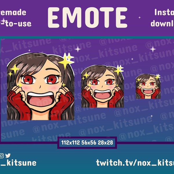 Final Fantasy Tifa Emotes - Etsy Australia