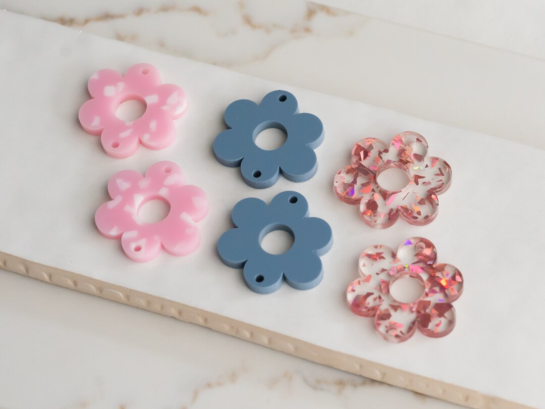 Daisy Earring Connector Blanks Cutout, Dangle Earring Jewelry Making ...