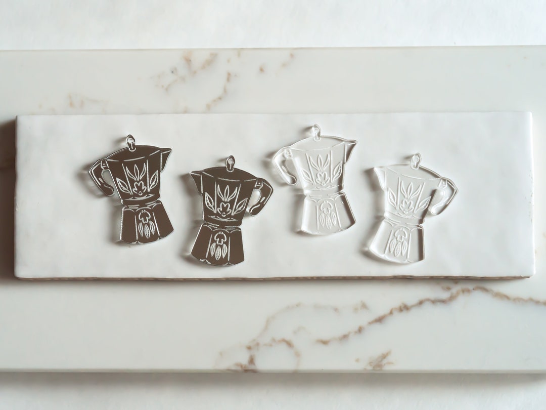 Coffee Pot Dangle Earring Blanks Cutout, Moka Pot Espresso, Dangle ...