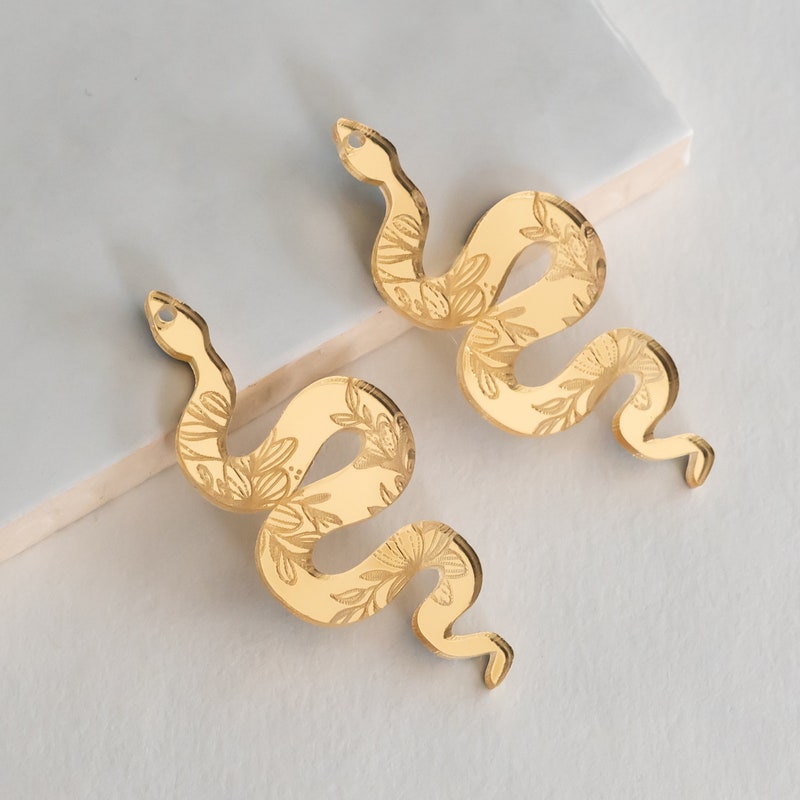 Snake Earrings - Etsy