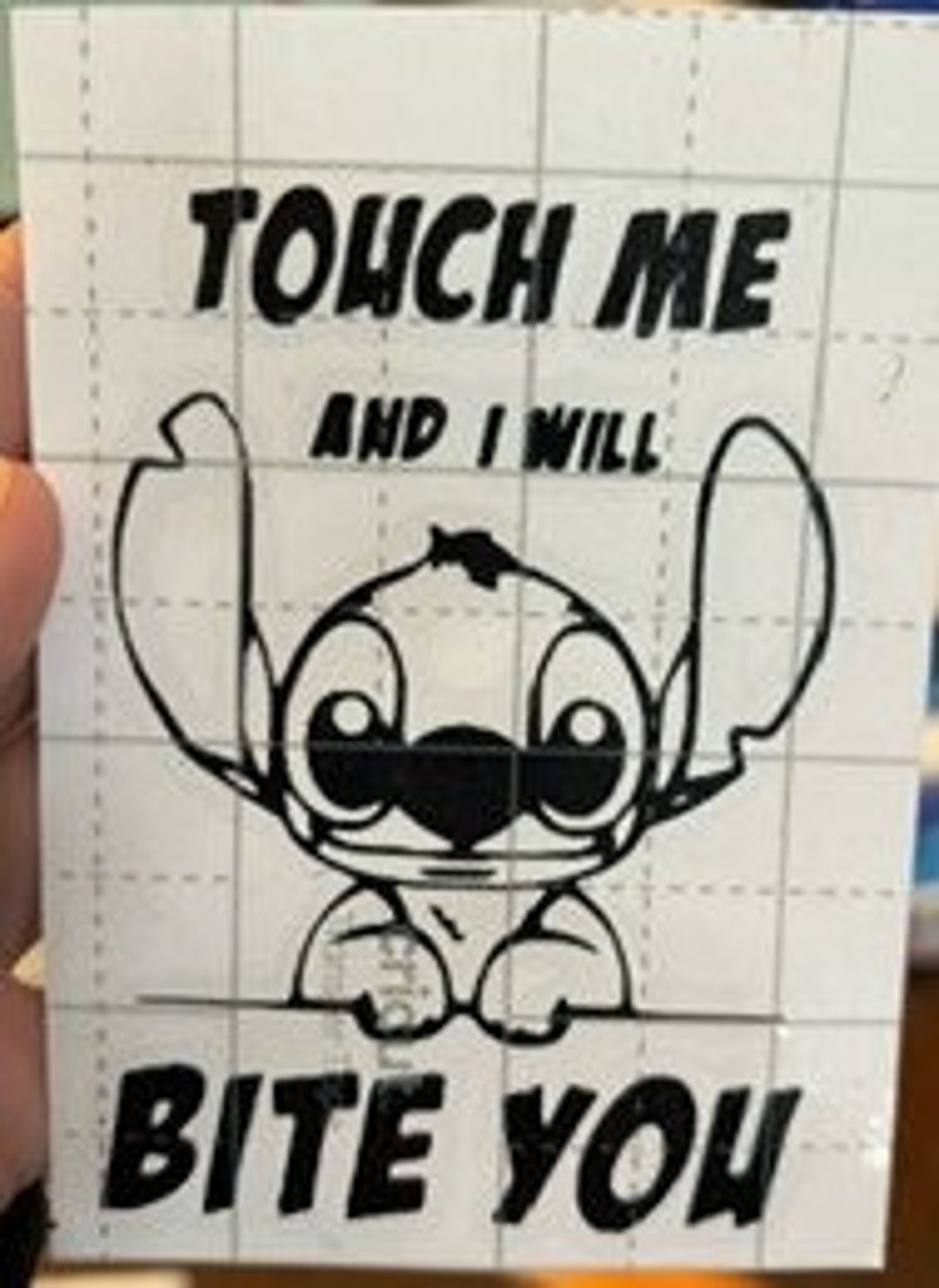 Stitch Vinyl Sticker - Etsy