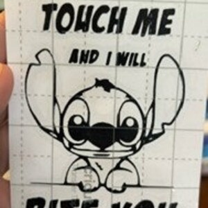 Stitch Vinyl Sticker - Etsy