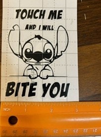 Stitch Vinyl Sticker - Etsy