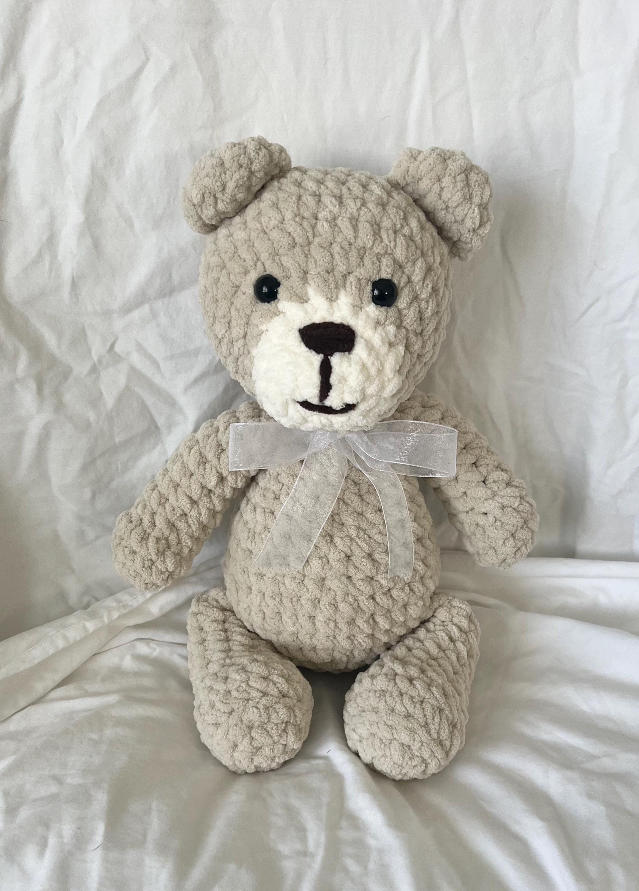 Teddy Bear Crochet Stuffed Animal, Bear Stuffed Animal, Handmade ...
