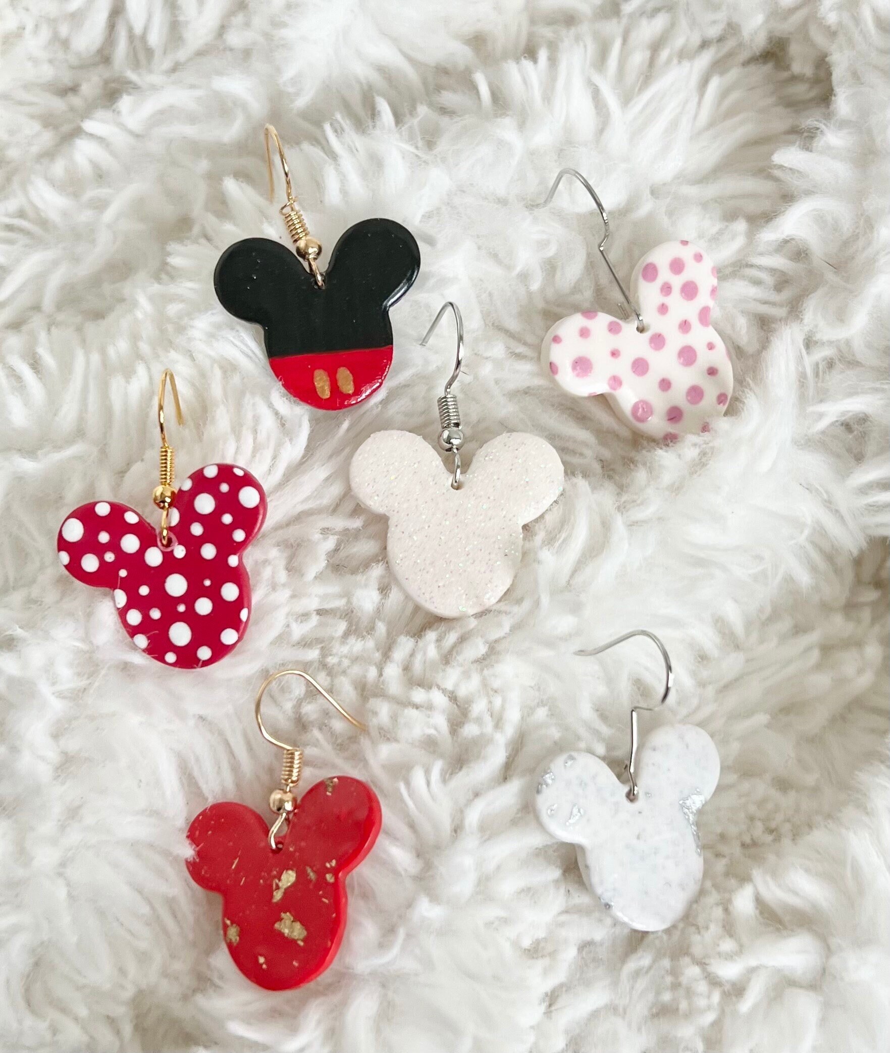 Mouse Ear Earrings, Mouse Ear Drop Earrings, Disney Ears, Mouse ...