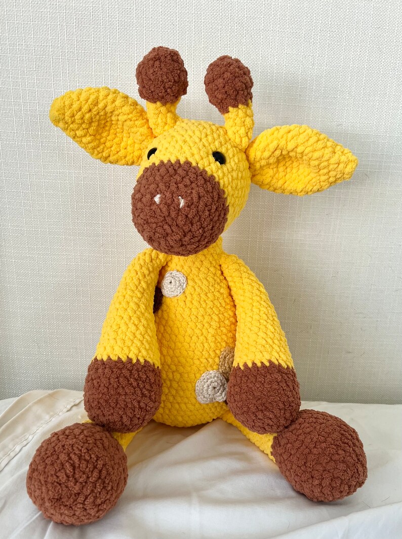 Giraffe Plushie, Crochet Giraffe, Baby Shower Gift, Safari Animal ...