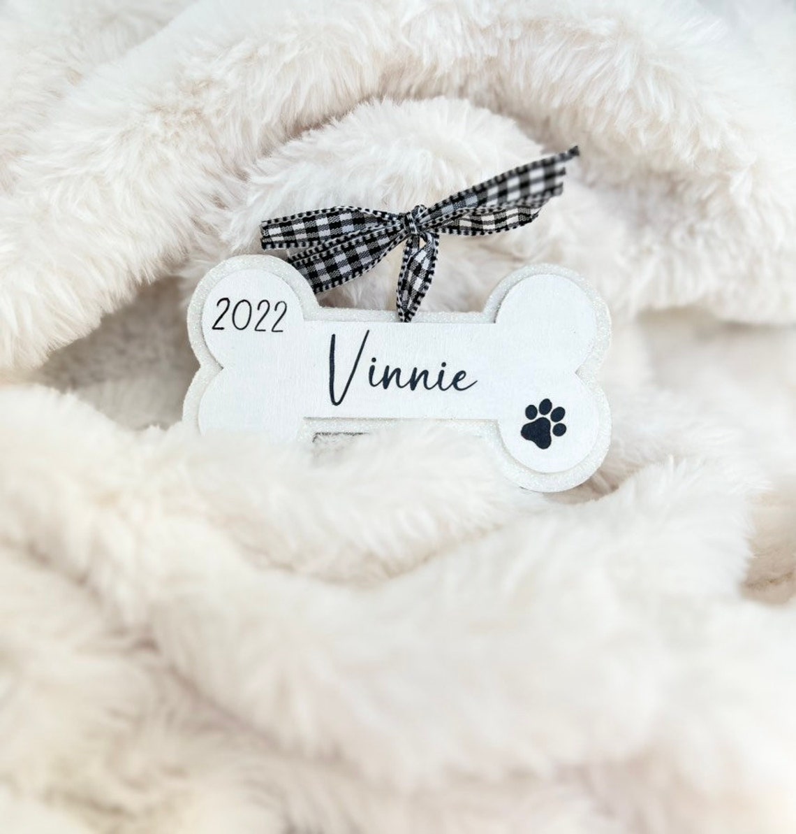 Personalized Pet Ornament, Dog Bone Ornament, Pet Ornament, Christmas ...