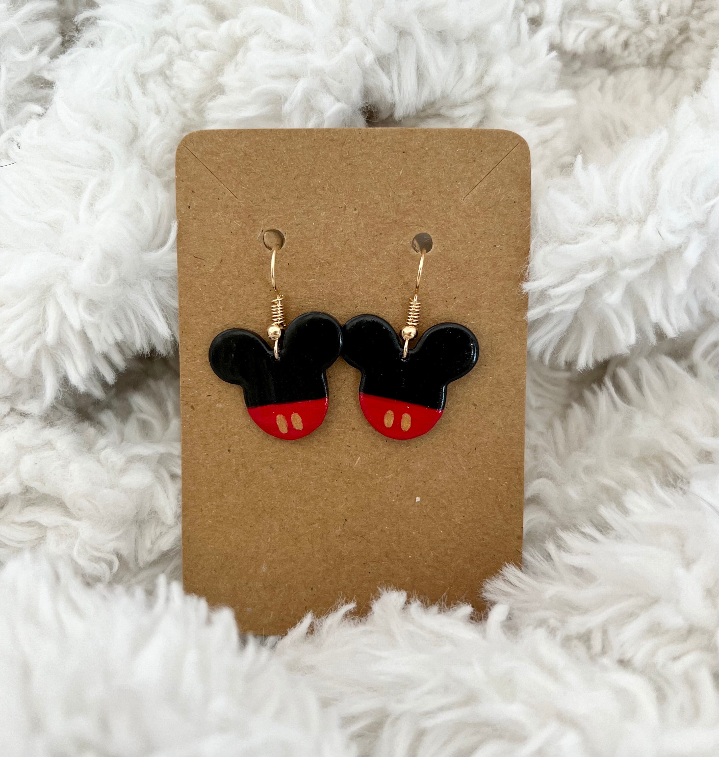 Mouse Ear Earrings, Mouse Ear Drop Earrings, Disney Ears, Mouse ...