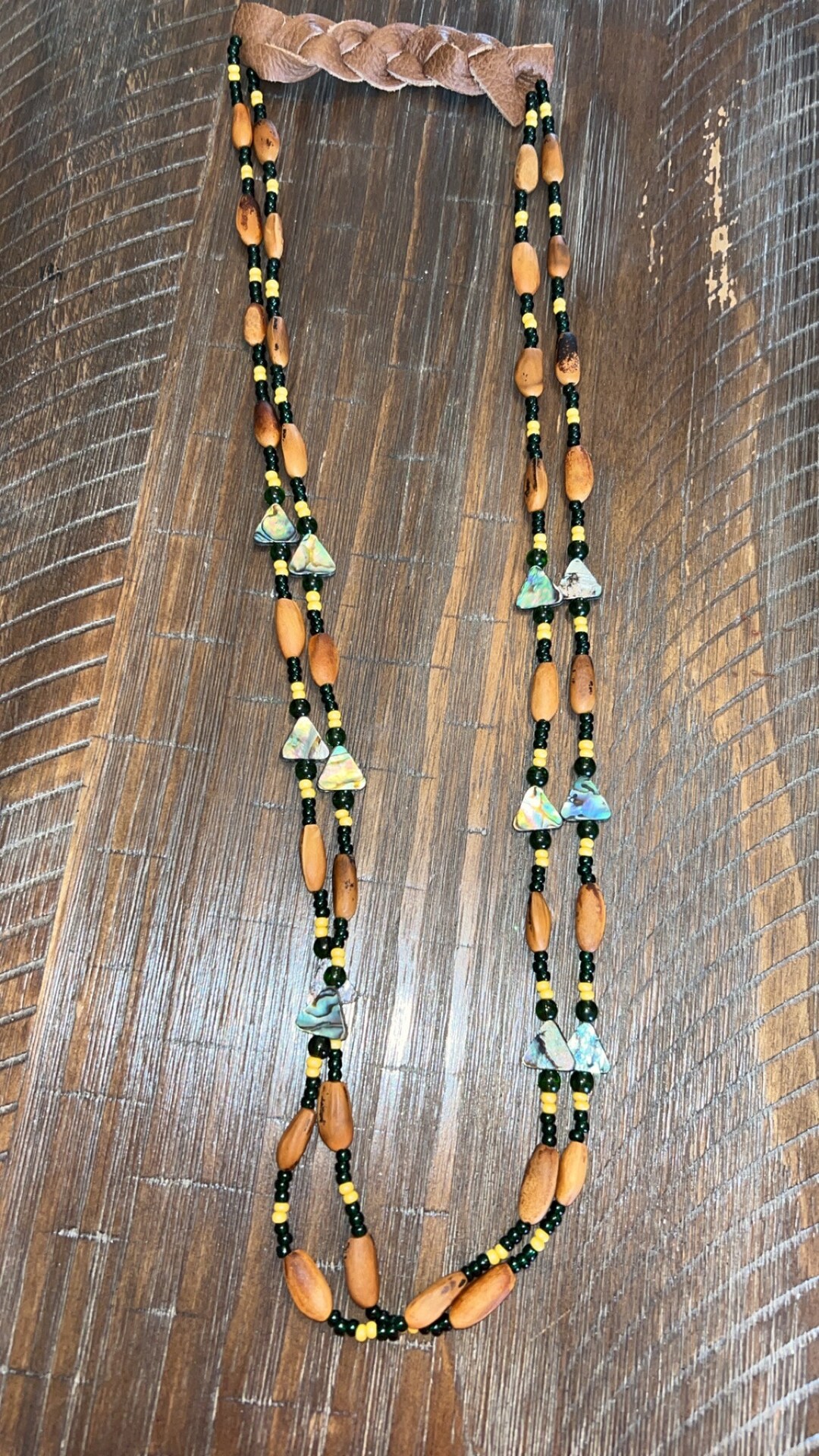 Native American Handmade Beaded Necklace Double Strand - Etsy
