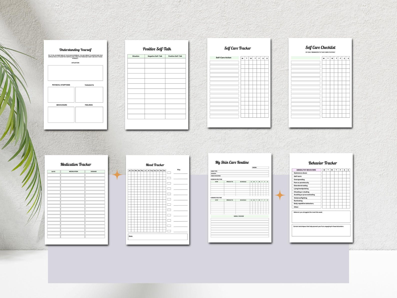Mental Health Journal Printable and Editable Canva Template Emotional ...
