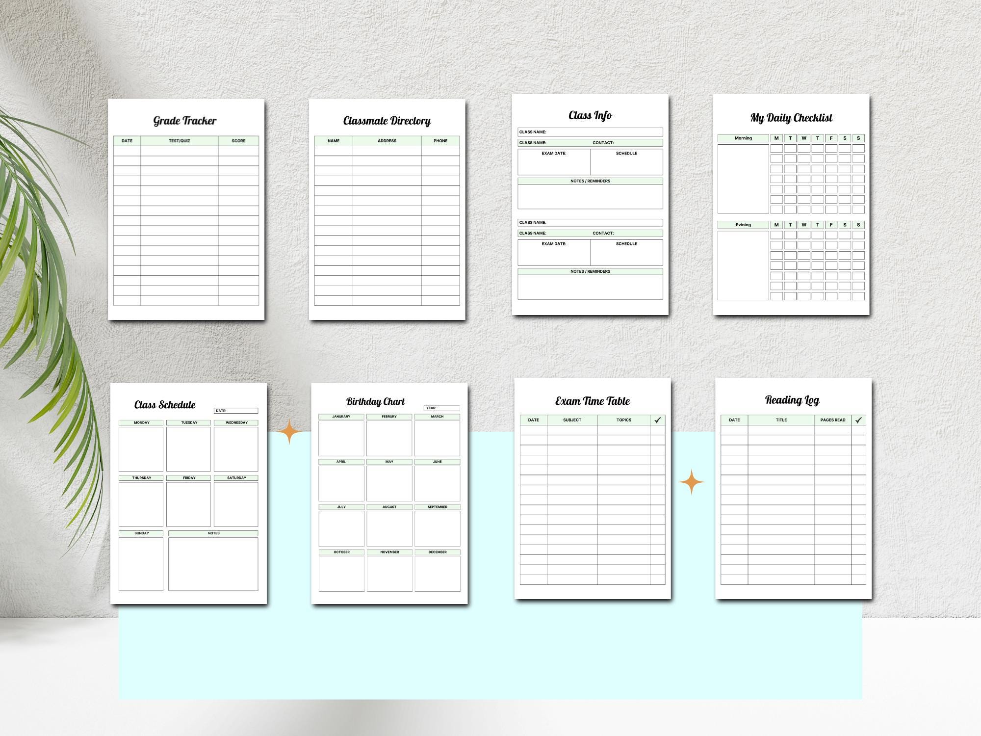 Homeschool Planner for Kids | Printable and Editable Canva Template ...