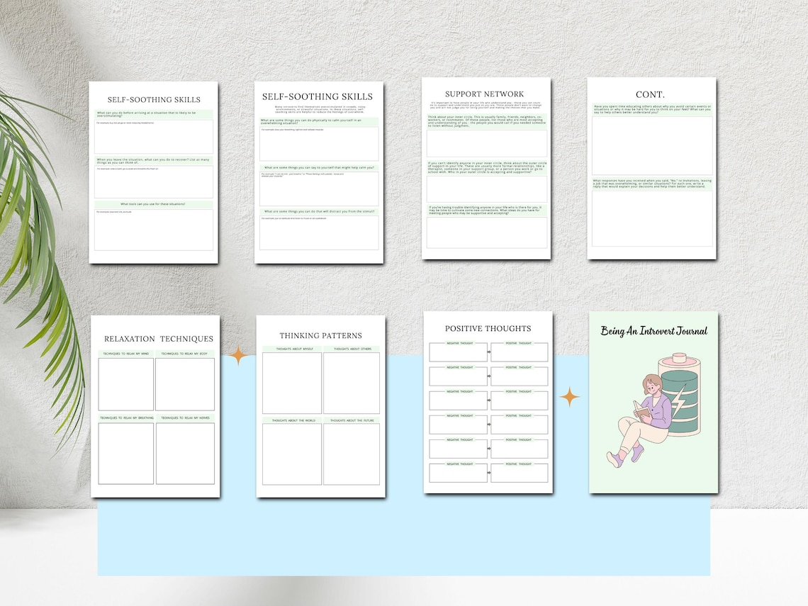 Being an Introvert Journal | Printable and Editable Canva Template ...