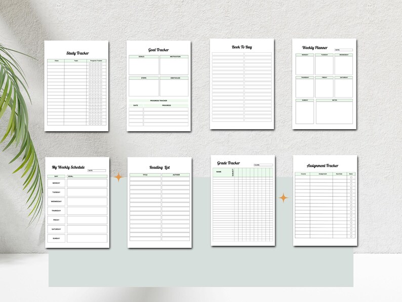 Nursing School Planner Printable and Editable Canva Template Study ...