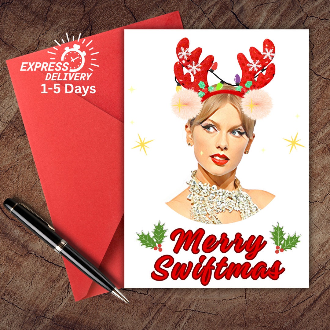 Taylor Swift Taylor Swift Christmas Card Funny Christmas - Etsy