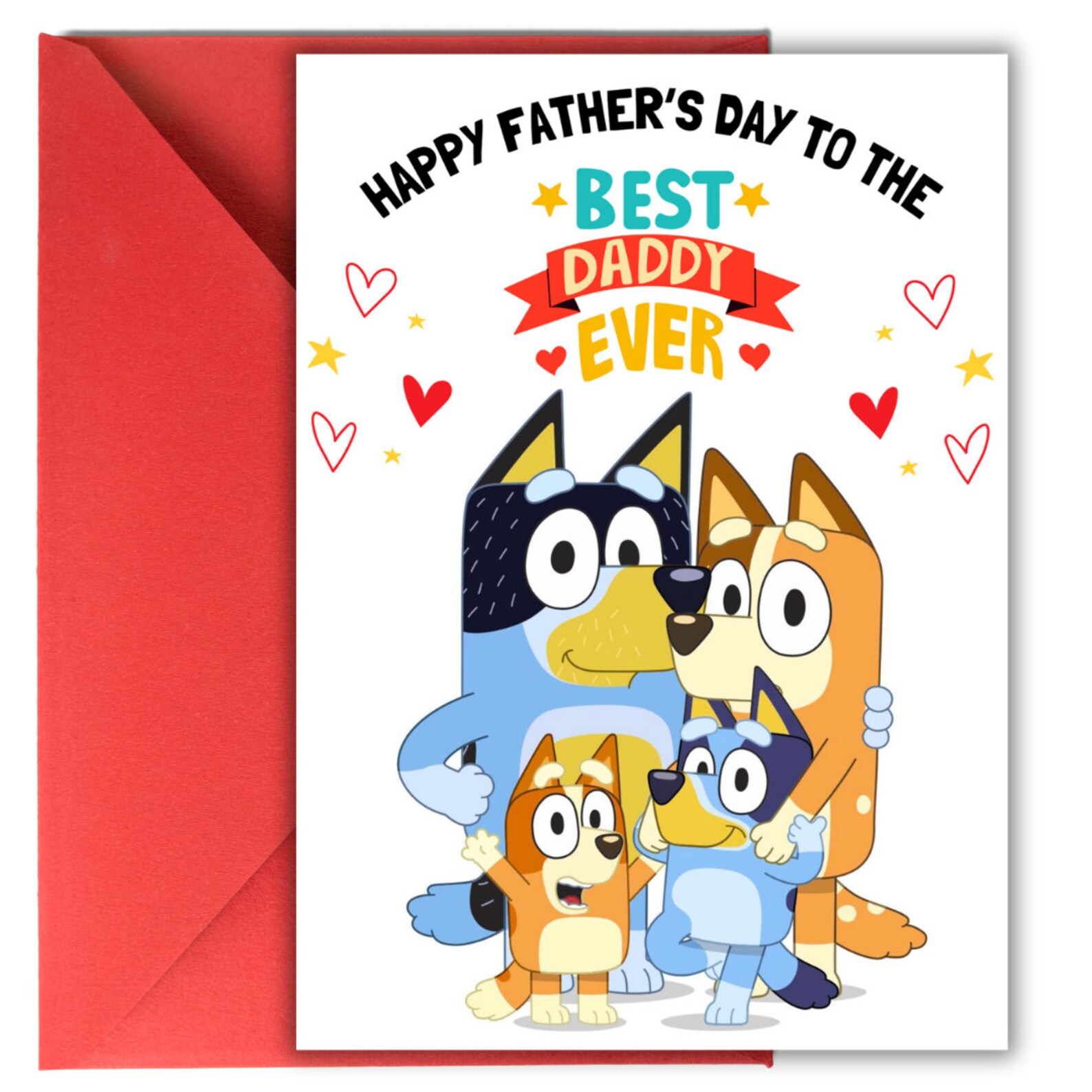 Bluey Fathers Day Card Bluey Fathersday Card, Bluey Fathers Day Card ...