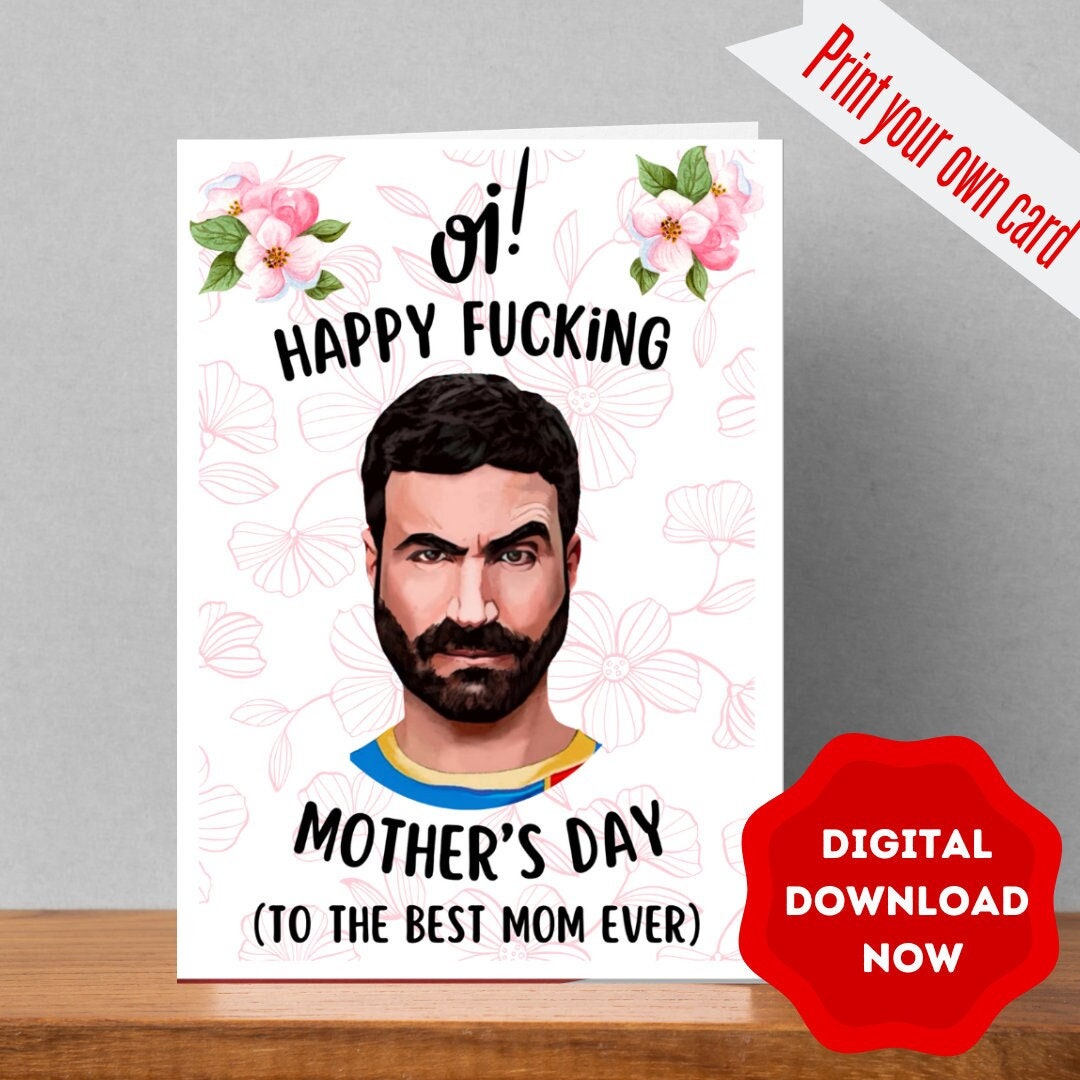 Printable Ted Lasso Mothers Day Card Ted Lasso Card Roy Kent Mothers