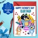 Printable Bluey Fathers Day Card, Bluey Fathers Day Card, Printable ...