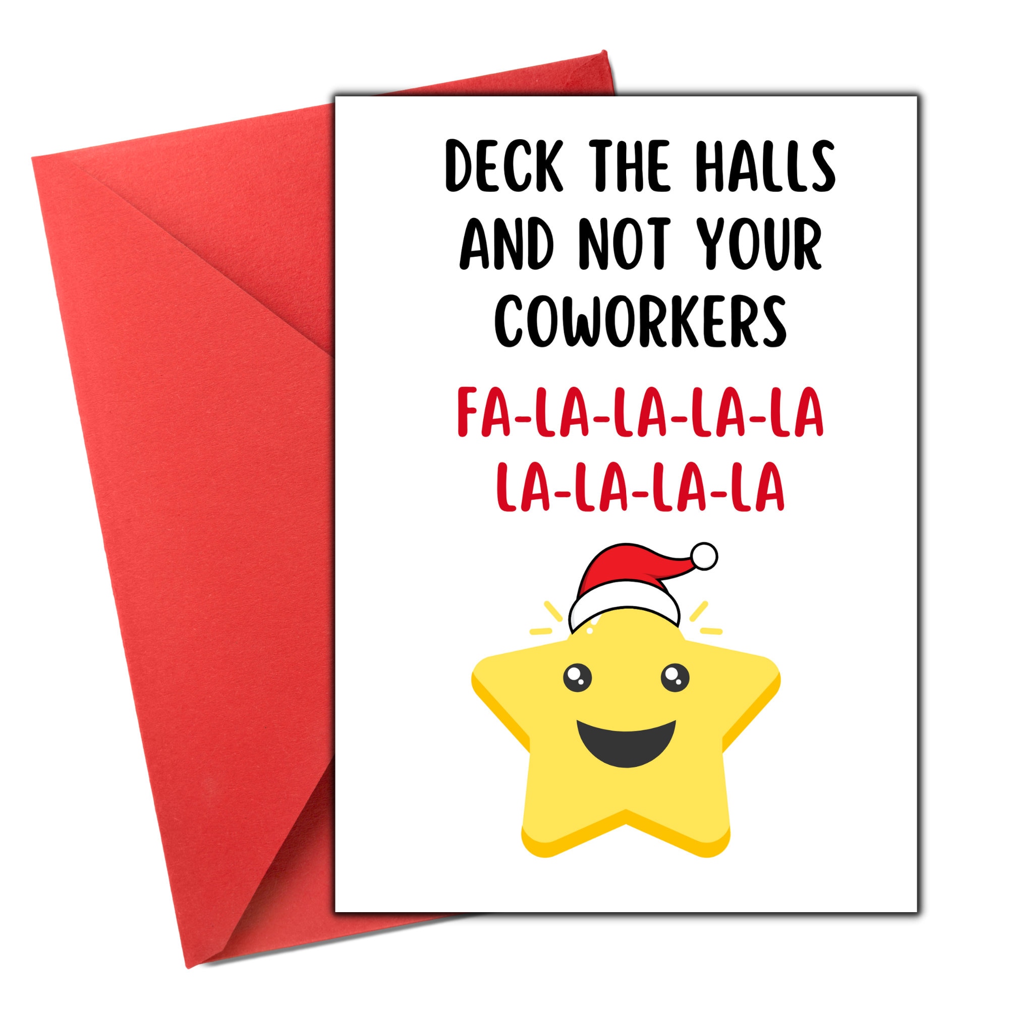 Printable Coworker Card, Printable Coworker Christmas Card, Coworker ...